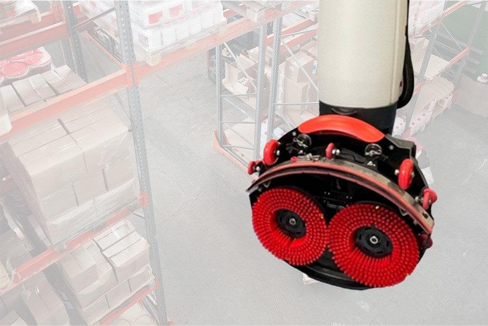 Use this 2 Brush Floor Scrubber to Keep the Warehouse Clean ...